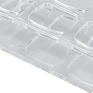 Naroote Liquor Cup Display, Washable 6 Pcs Acrylic Shot Glass Holder for Household