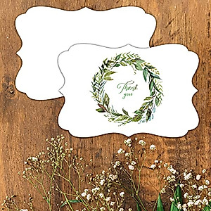 50 Pack Blank Cards,Heavyweight Cardstock Sheets Blank Invitation Paper Greeting Cards for Wedding, Graduations,DIY Cards, Baby Showers Thank You Cards & All Occasion(5 X 7IN, White)