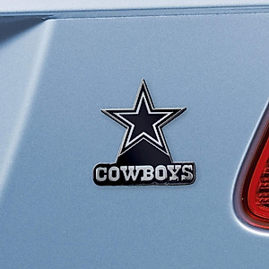 FANMATS 20871 Dallas Cowboys 3D Chrome Metal Auto Emblem