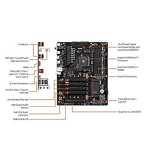 Gigabyte B550 Gaming X V2 (AMD Ryzen 5000/B550/ATX/M.2/HDMI/DVI/USB 3.1 Gen 2/DDR4/ATX/Gaming Motherboard)