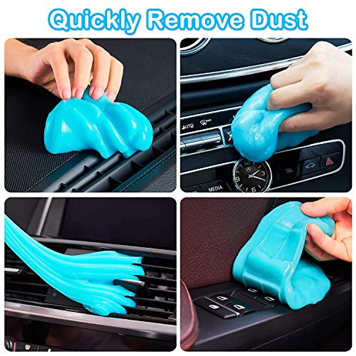 Cleaning Gel for Car, Car Cleaning Kit Universal Detailing Automotive Dust Car Crevice Cleaner Auto Air Vent Interior Detail Removal Putty Cleaning Keyboard Cleaner for Car Vents, PC, Laptops, Cameras