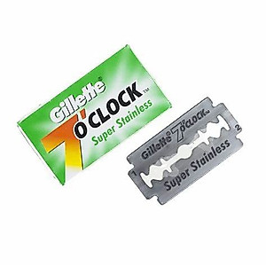 7 O'clock Super Stainless Double Edge Safety Razor Blades , 5 Count (Pack of 20)