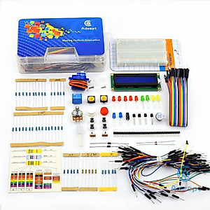 Adeept Project LCD 1602 Starter Kit for Raspberry Pi 4 3 2 Model B+ B Servo Motor Relay Beginner Small DIY Kit Compatible with Raspberry Pi 2b+ with PDF Guidebook User Manual