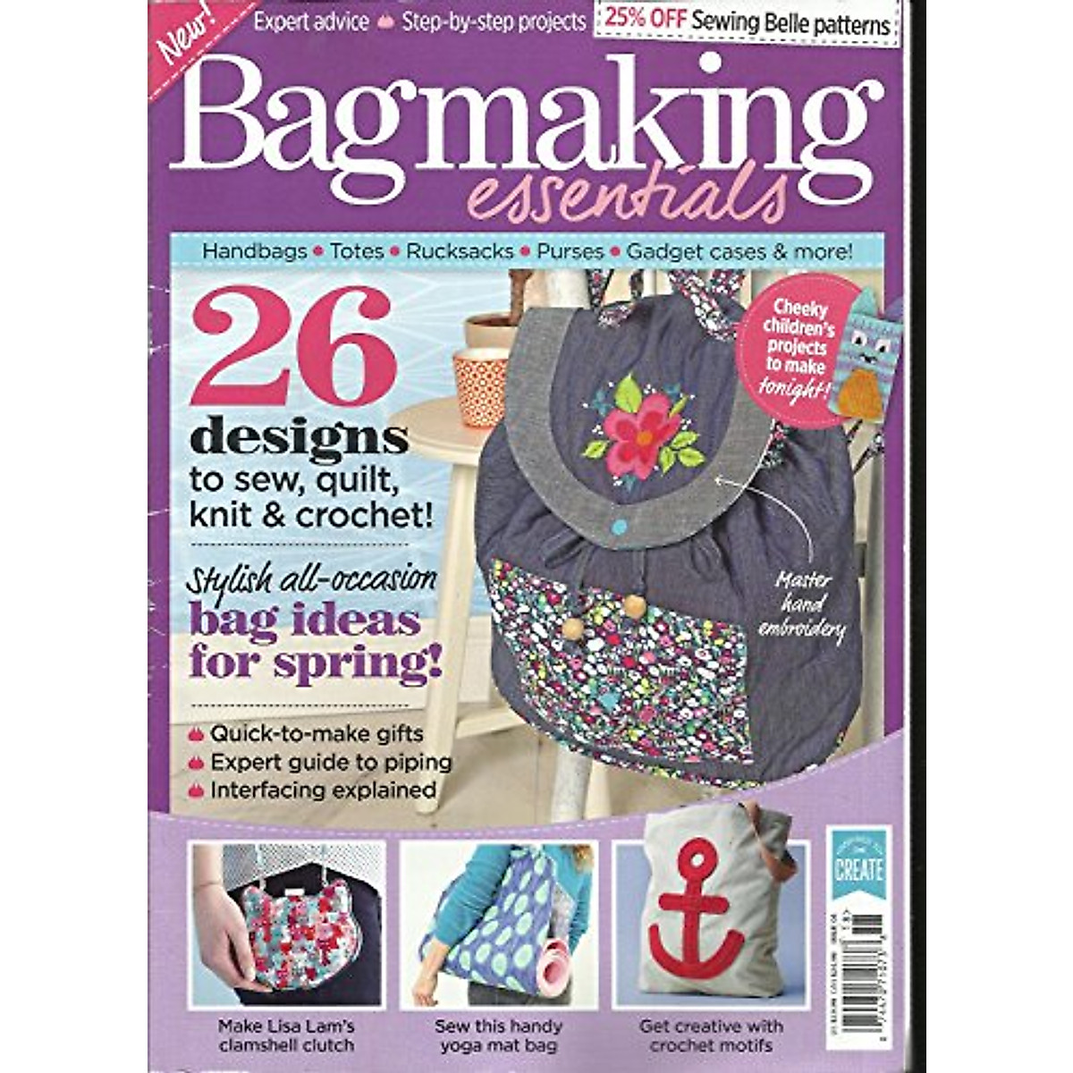 BAG MAKING ESSENTIALS MAGAZINE, ISSUE, 04 (SORRY FREE GIFTS ARE MISSING.)