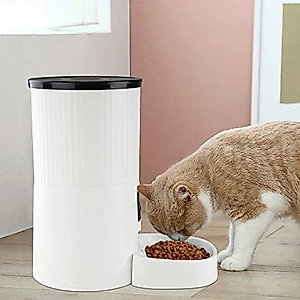 ELEVON 4L Automatic Pet Feeder Food Dispenser,Auto Dog Food Dispenser,10S Voice Recorder&Programmable Timed Cat Feeder with Desiccant Bag for Small Large Pets Puppy Kitten Rabbit Large Capacity