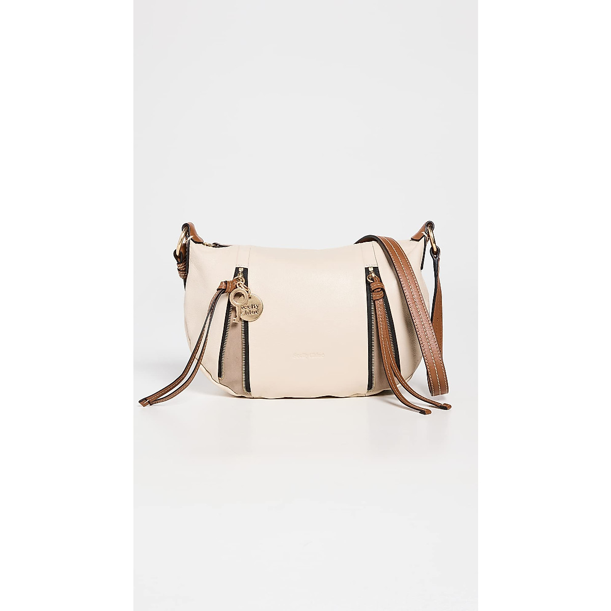 See by Chloe Indra Moon Bag Cement Beige One Size