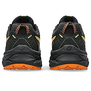 ASICS Kid's PRE Venture 9 Grade School Running Shoes, 5.5, Black/Bright Orange