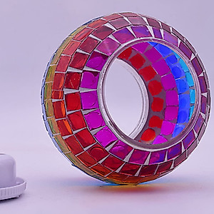 1pc Mosaic Lawn Light Solar Ground Lights Outdoor Decoration Lamp Yard Lawn Light Mosaic Outdoor Solar Lights Decorative Light Pathway Light Solar Panels Led Decorate