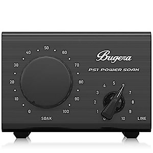 Bugera POWER SOAK PS1 Passive 100 Watt Power Attenuator for Guitar and Bass Amplifiers with Emulated Mic Output