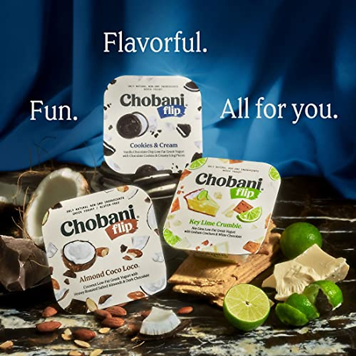 Chobani® Flip® Low-Fat Greek Yogurt Chocolate Almond Coco Loco™ 4.5oz