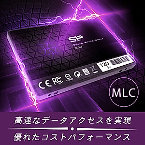 Silicon Power 120GB SSD S60 MLC High Endurance SATA III 2.5" 7mm (0.28") Internal Solid State Drive- Free-download SSD Health Monitor Tool Included (SP120GBSS3S60S25)