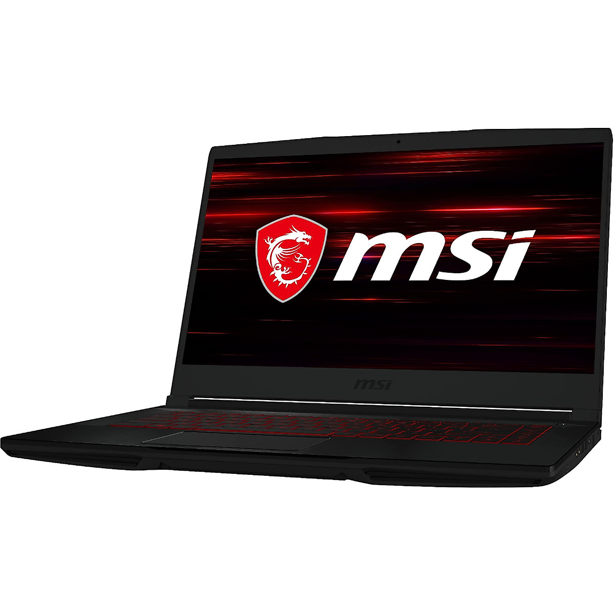 MSI Newest GF63 Premium Gaming Laptop, 15.6"" FHD Thin-Bezel Display,10th Gen Intel Quad-Core i5-10300H, 16GB RAM, 512 GB SSD, GeForce GTX 1650 4GB, Backlit Keyboard, Windows 10, Black
