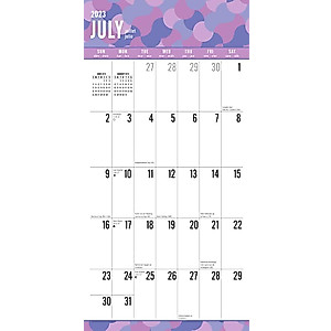 Large Print | 2024 12 x 24 Inch 18 Months Monthly Square Wall Calendar | July 2023 - December 2024 | Matte Paper | Plato | Easy to See Large Font