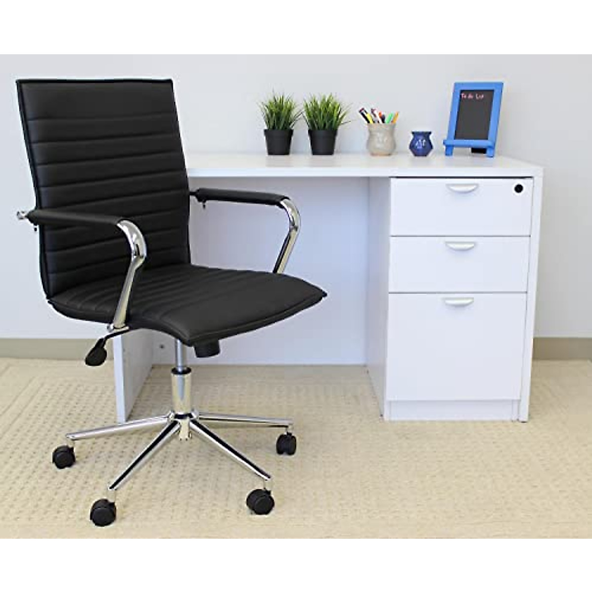 Boss Office Products Hospitality Chair, Black
