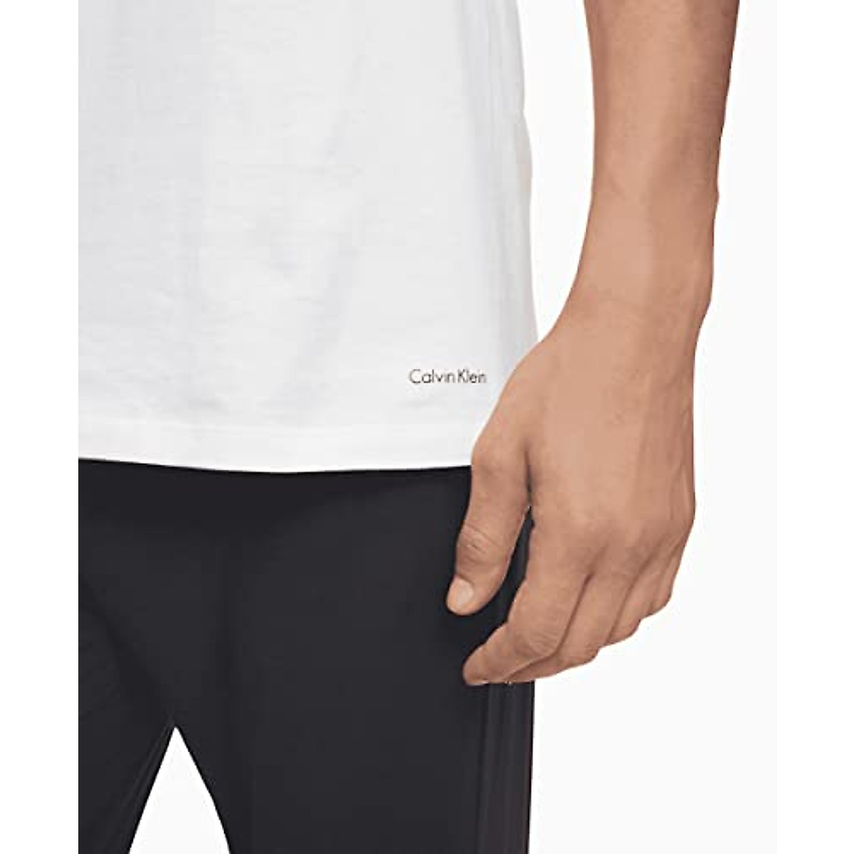 Calvin Klein Men's Cotton Classics 3-Pack Undershirts, 3 WHITE - CREWNECK, M