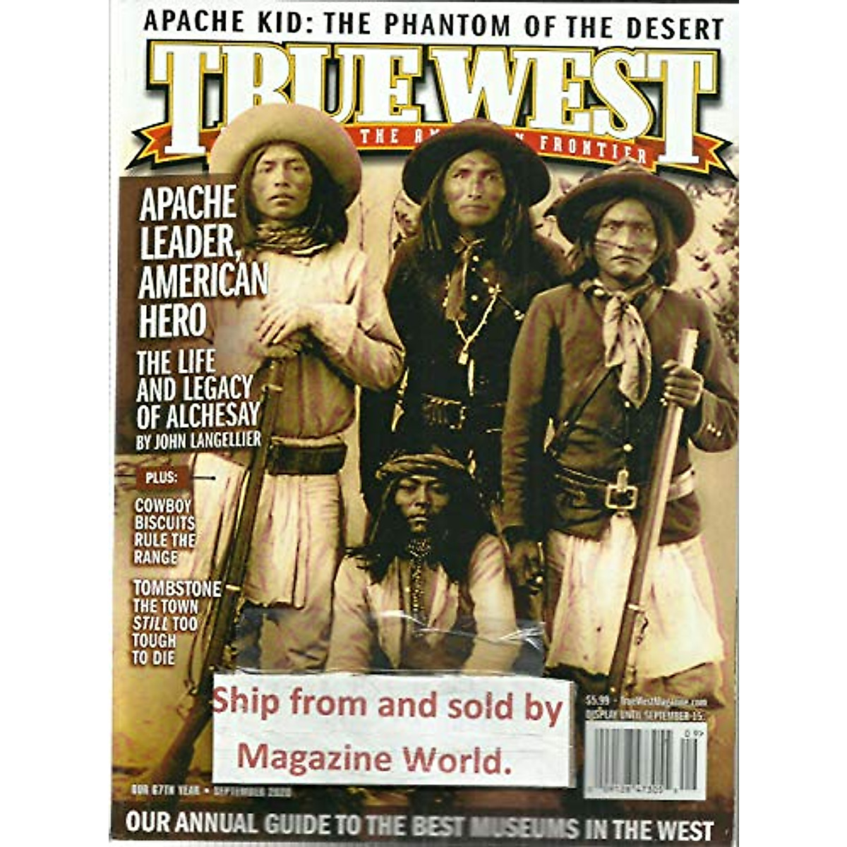 TRUE WEST MAGAZINE, HISTORY OF THE AMERICAN FRONTIER SEPTEMBER, 2020