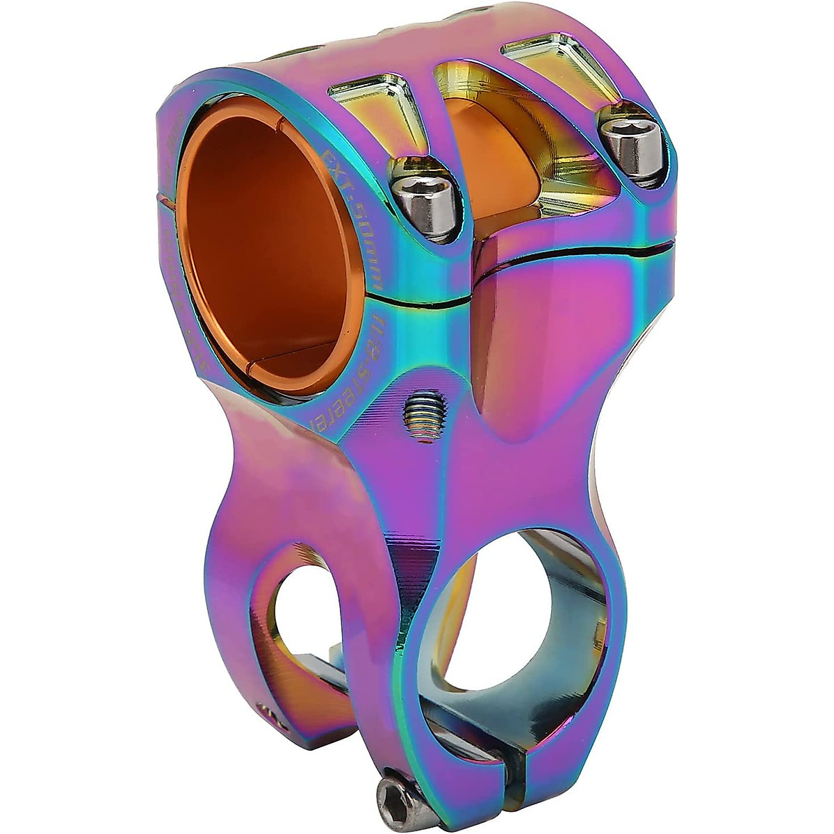 ZECHAO Bike Handlebar Stem,31.8‑35x50mm Colorful Bike Handlebar Stem for Road Bike Mountain Bike Bike Cycling Short Riser Bike Stem