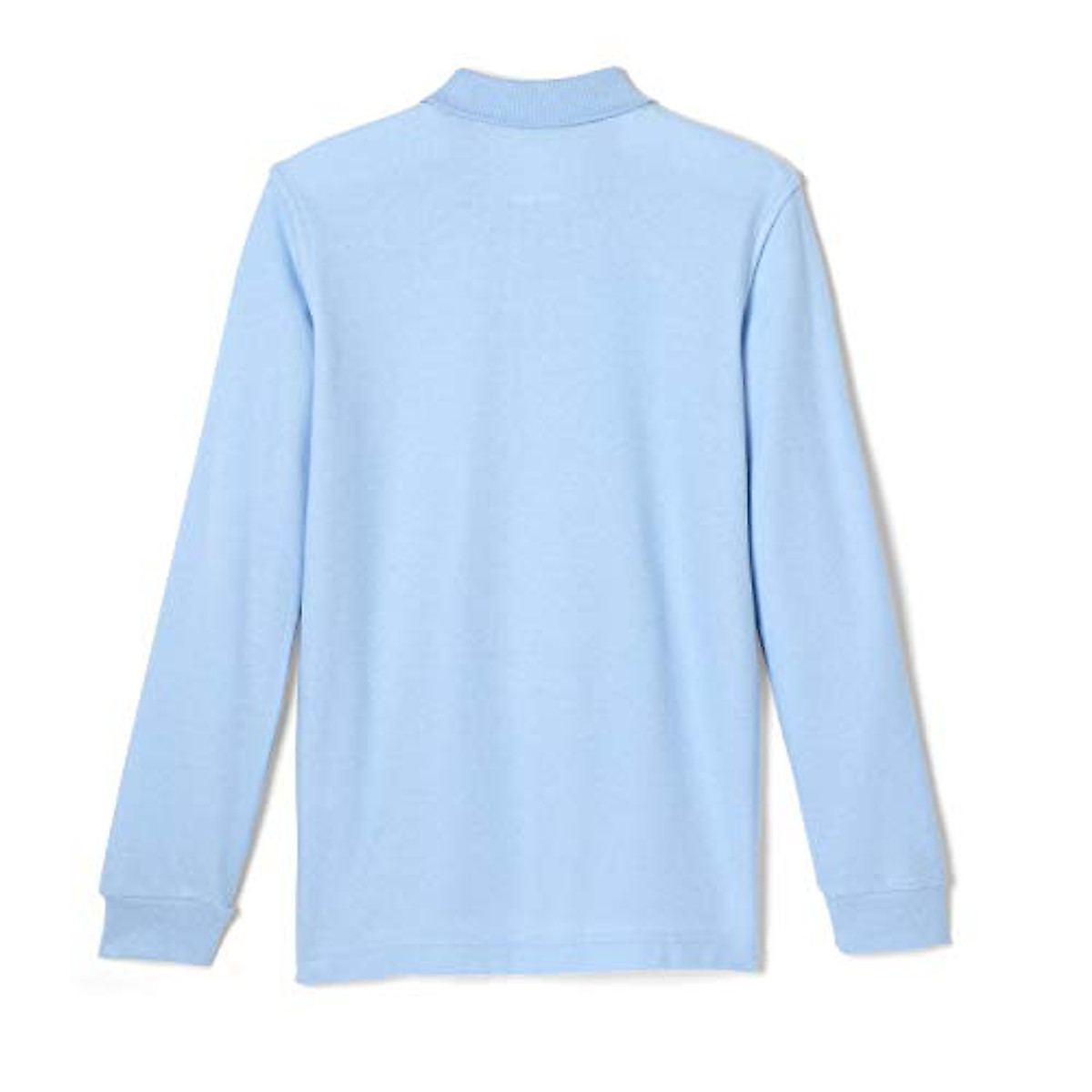 French Toast boys Long Sleeve Pique (Standard & Husky) Polo Shirt, Light Blue, 6 7 US