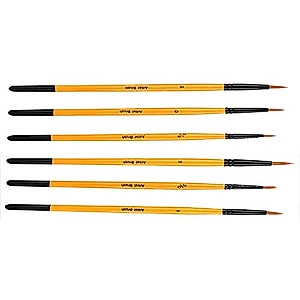 Nylon Hair Brush Painting Painting Brush Set, Nylon Hair Brush, Comfortable to Hold Office School Acrylic Paint for Watercolor Coloring