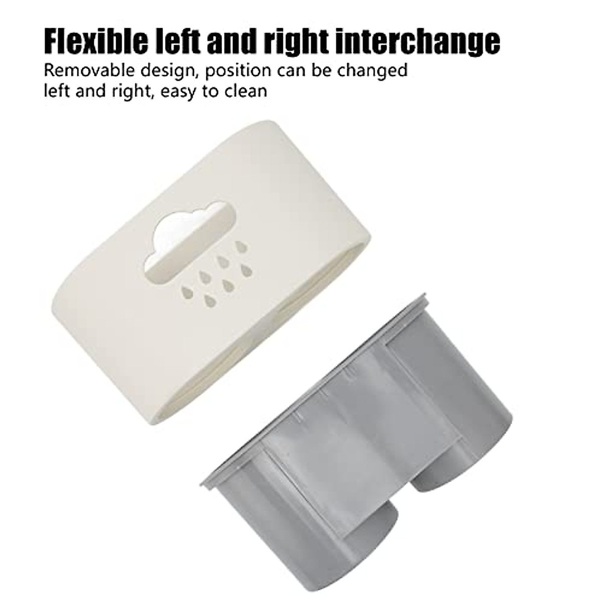 ZJchao Hair Dryer Holder, Wall Mounted Blow Hair Dryer Rack Multifunctional Storage Organizer Punch Free Hair Styling Tools Bathroom Organize Basket Vanity Tray for Bedroom Home Salon