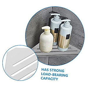 Cabilock 2pcs Wall Mounted Shelves Hanging Storage Shelves Shelf for Corner Metal Shelf Corner Shower Kitchen Rack Wall Mounted Storage Shelves Bathroom Accessories Shower Rack Hanger