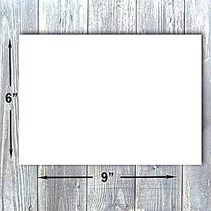 Hamilco White Cardstock Paper 6x9 Blank Index Cards Card Stock 80lb Cover 100 Pack