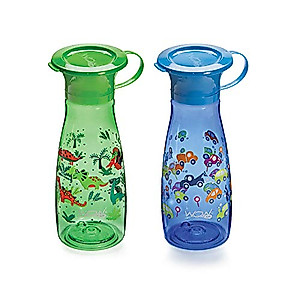 Wow Cup Mini 360 Sippy Cup, 12 oz, 2 Pack (Blue/Green)