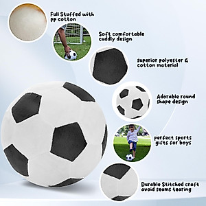 Soccer Ball Plush Baby Room: Soft Boy Stuffed Pillow Toys - Play Sports Throw Decor 6-12 Months