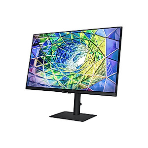SAMSUNG S80A Series 27-Inch 4K UHD (3840x2160) Computer Monitor, HDMI, DP, USB Hub with USB-C, HDR10 (1 Billion Colors), Built-in Speakers, Fully Adjustable Stand with Pivot (LS27A800UNNXZA) (Renewed)