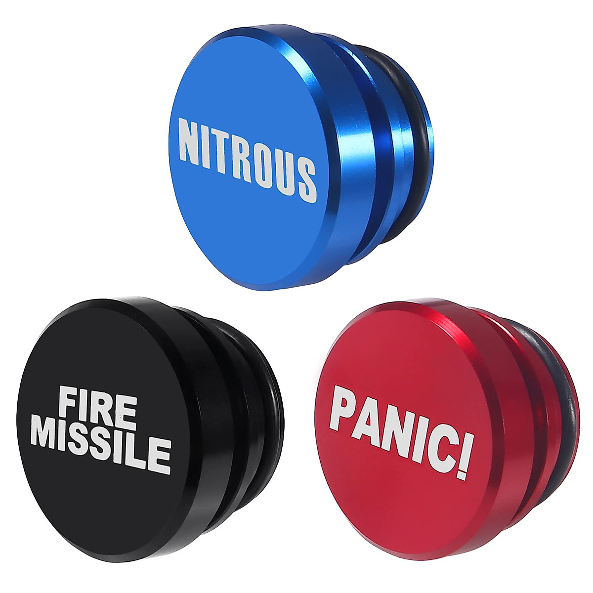 DWEII 1PCS Aluminum Dustproof Plug Billet Button Plugs, Standard 12-Volt Replacement Accessories, Car Novelty Button Lighter Anodized Aluminum Car Decoration Fits Most Automotive Vehicles