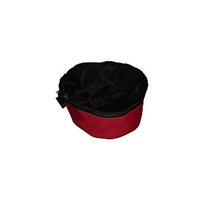 BAGS USA Dog Bowl,Travel Reusable and Collapsible,Guaranteed Water Proof Made in U.S.A. (Red)
