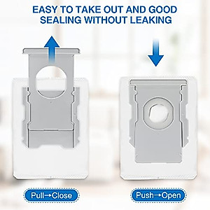 10 Pack Vacuum Bags for irobot Roomba bags i &S& j Series, Replacement for irobot Roomba i7 i7+(7550), i3+EVO(3550) i1+ i4+ i6+ i8+ s9(9150) s9 Plus(9550) j7+(7550) All Automatic Dirt Disposal Bags