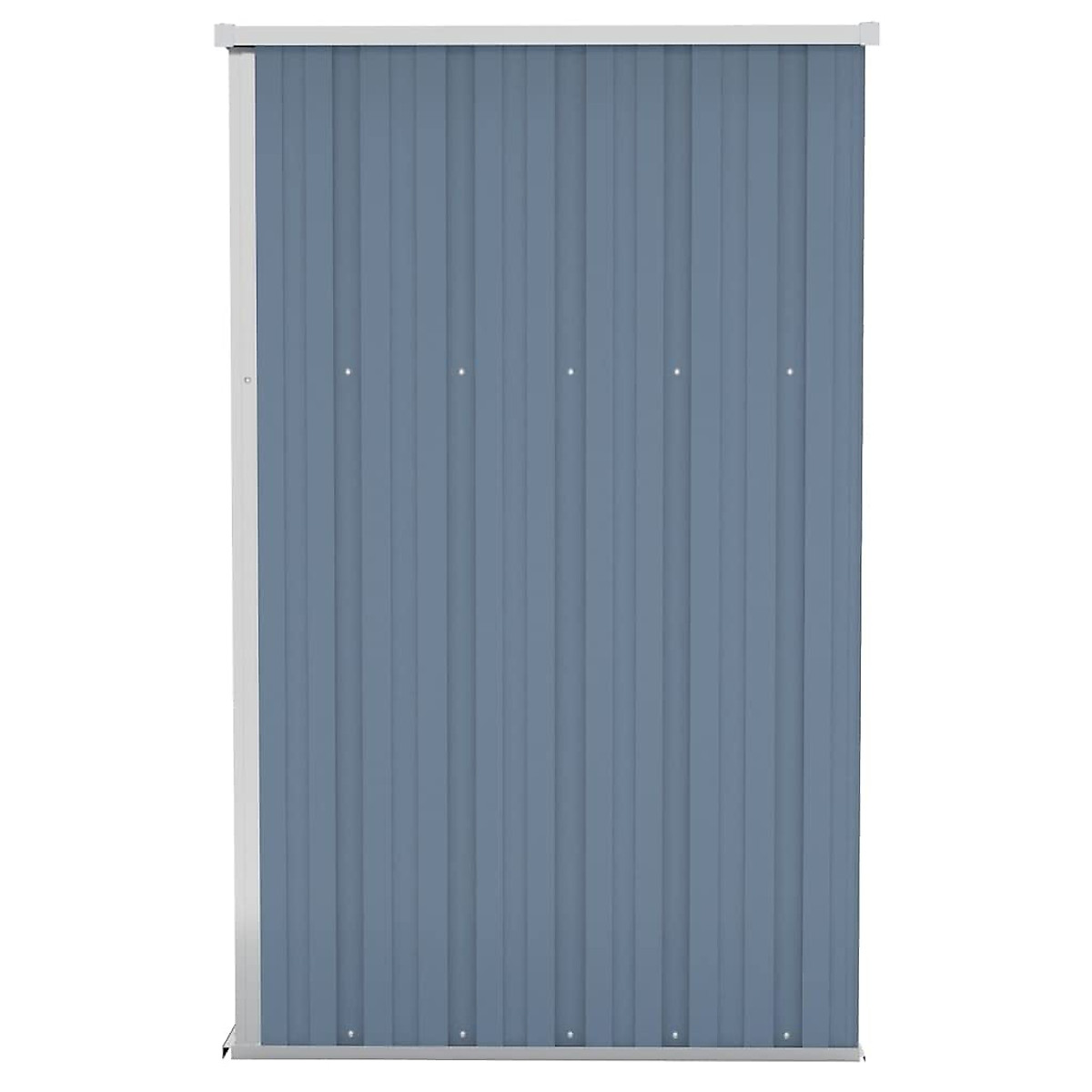 GOLINPEILO Metal Wall-Mounted Garden Shed, Metal Outdoor Storage Cabinet with Double Doors, Waterproof Tool Shed, Backyard Steel House for Garden, Patio, Lawn, Gray 46.5"x39.4"x70.1"