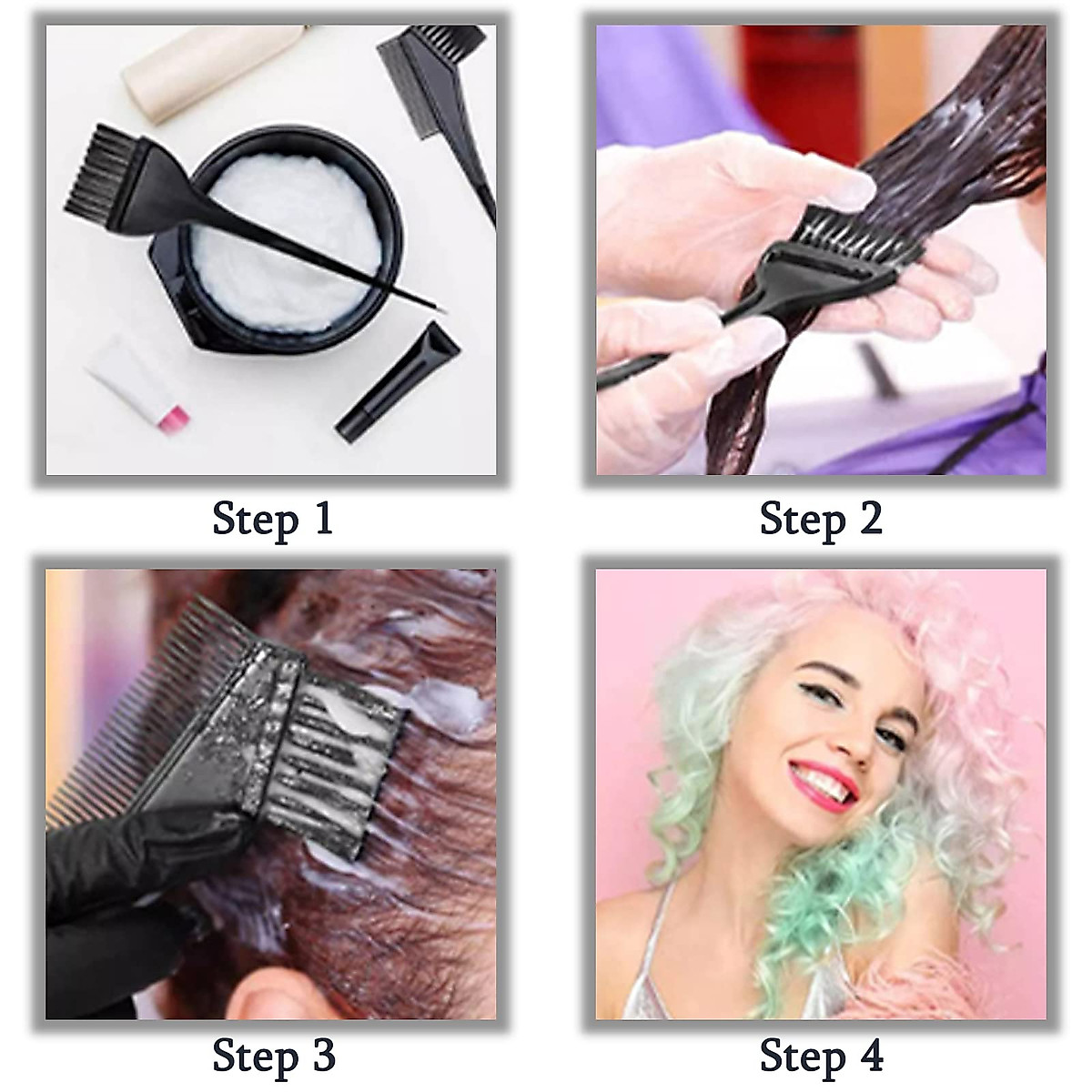 NEPAK 24 Pieces Professional Salon Hair Coloring Dyeing Kit,Hair Dye Brush and Bowl Set,for Hair Coloring Hair Dye Tools