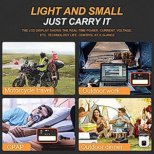 (US Shipping) NECESPOW Portable Power Station,322Wh/100800mAh Lifepo4 Battery Backup Supply Solar Generator,320W(Peak 600W) Pure Sine Wave, PD60W Output for Camping CPAP Outdoor RV Emergency