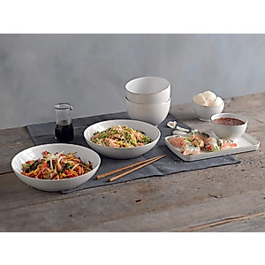 Denby Natural Canvas Pasta Bowl Set, Cream, Set of 4