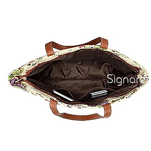 Signare Tapestry Shoulder Bag Tote Bag for Women with Owl Design (SHOU-OWL)