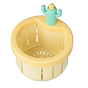 Tacarlha Cactus Kitchen Sink Drain Strainer,Sink Strainer for Most Kitchen Sink Drain Basket,Easy to Clean Reusable Self-Cleaning Drain Cover Kitchen Sink Protector Drain Basket Decoration Green