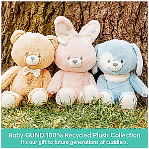 GUND Baby Sustainable Bunny Plush, Stuffed Animal Made from Recycled Materials, Gift for Babies and Newborns, Pink/Cream, 13”