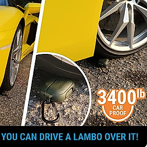 Catalyst 330ft Waterproof Total Protection Case for AirPods (1st & 2nd Generation), Secure Locking System, Full-Body Protective Rugged case for AirPods Pro, Shockproof, Carabiner- Stealth Black