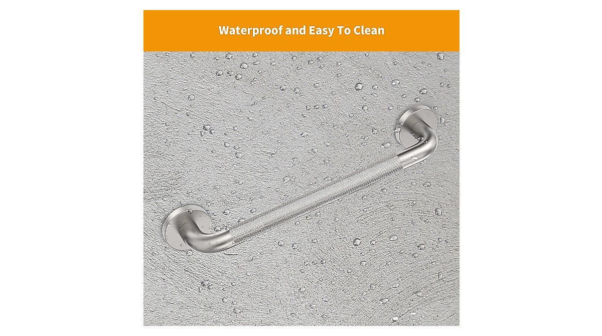 2 Pack ADA Compliant Shower Grab Bars - Safe & Durable 18 Inch ...