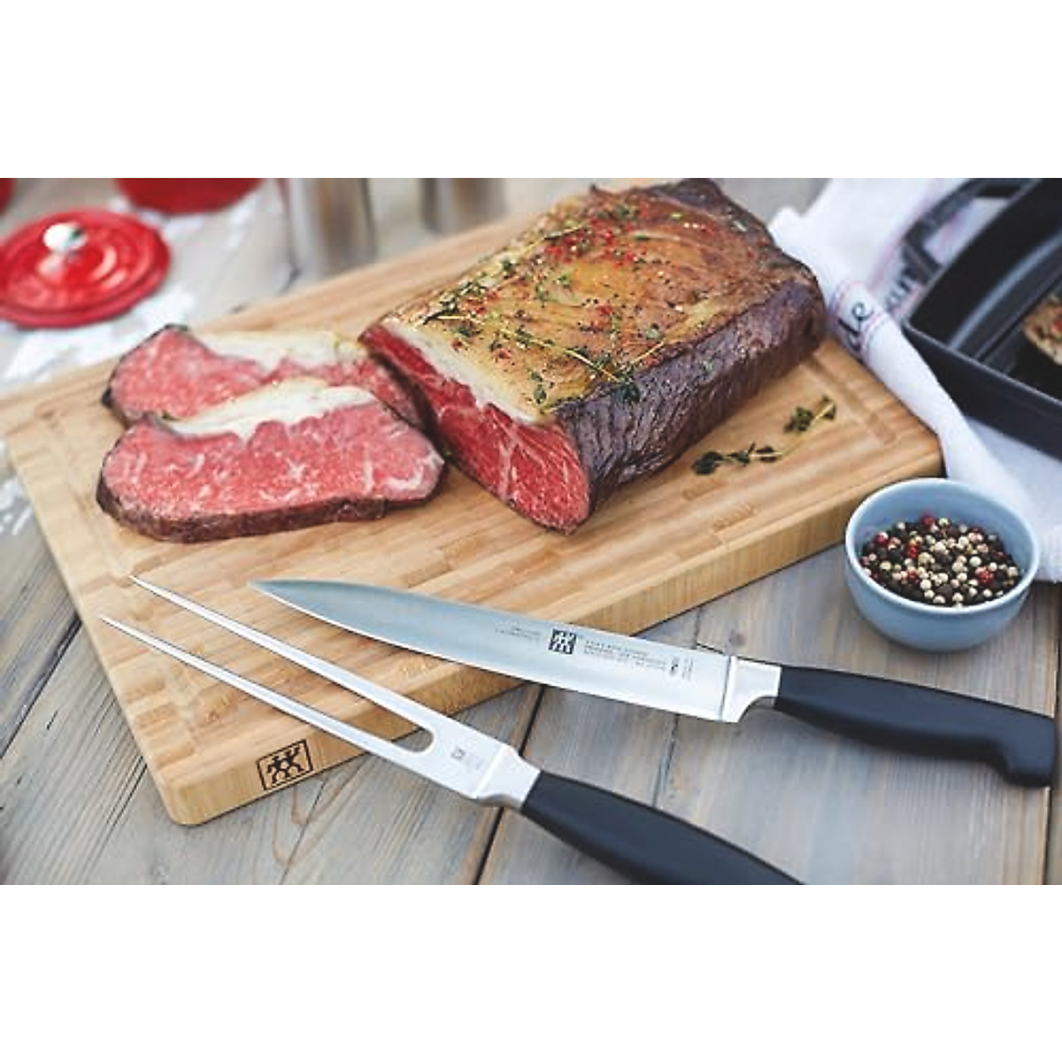 Zwilling 31072-181-0 Carving fork, Silver/Black