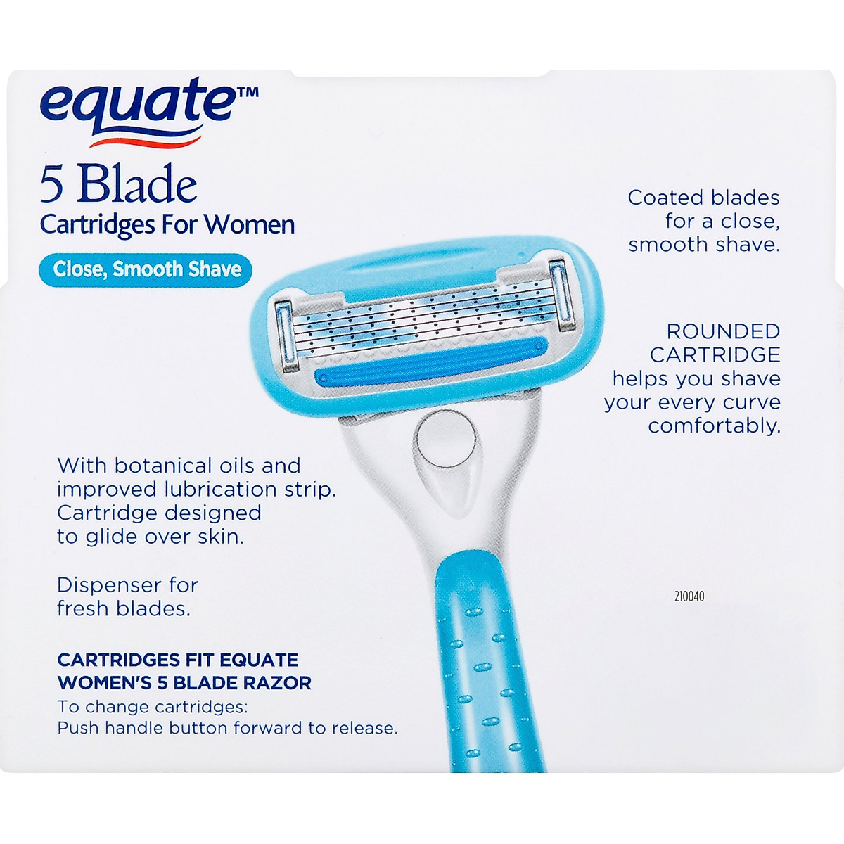 Equate 5-Blade Razor Cartridges - Compare to Venus Embrace (Pack of 4 Cartridges)