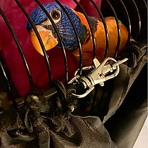 Alfie Pet - Zouey Bird Polyester Cage Cover - Color: Black