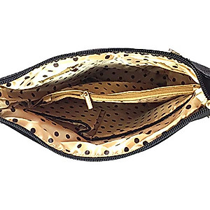 Laser Cut Bling Cross Body Bag Rhinestone Purse Black