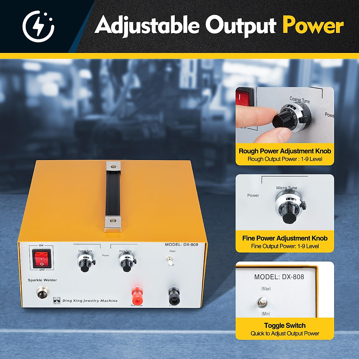 Jewelry Spot Welding Machine, 400W 80A Ulse Sparkle Spot Welder Portable Spot Welding Machine with Foot Pedal for Jewelry Gold Silver Platinum