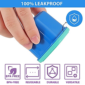 Caperci Small Snack Containers with Lids 6 Pack - 5oz/150ml Leakproof Stackable Small Food Storage Containers for School Lunch, Work, Travel, BPA-Free