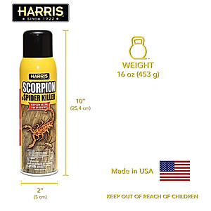 HARRIS Scorpion and Spider Killer, 16oz Aerosol with 6 Week Residual Kill