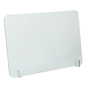 COOPHYA Desk Dividers for Students Privacy Table Desk Shelf Desk Table Divider Panels Desk Separator Panel Acrylic Desk Panels Privacy Desk Divider Splatter Guard Oven White Frosted Office