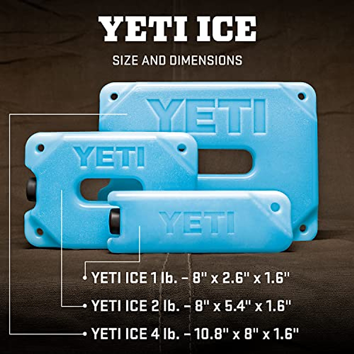 YETI ICE 2 lb. Refreezable Reusable Cooler Ice Pack
